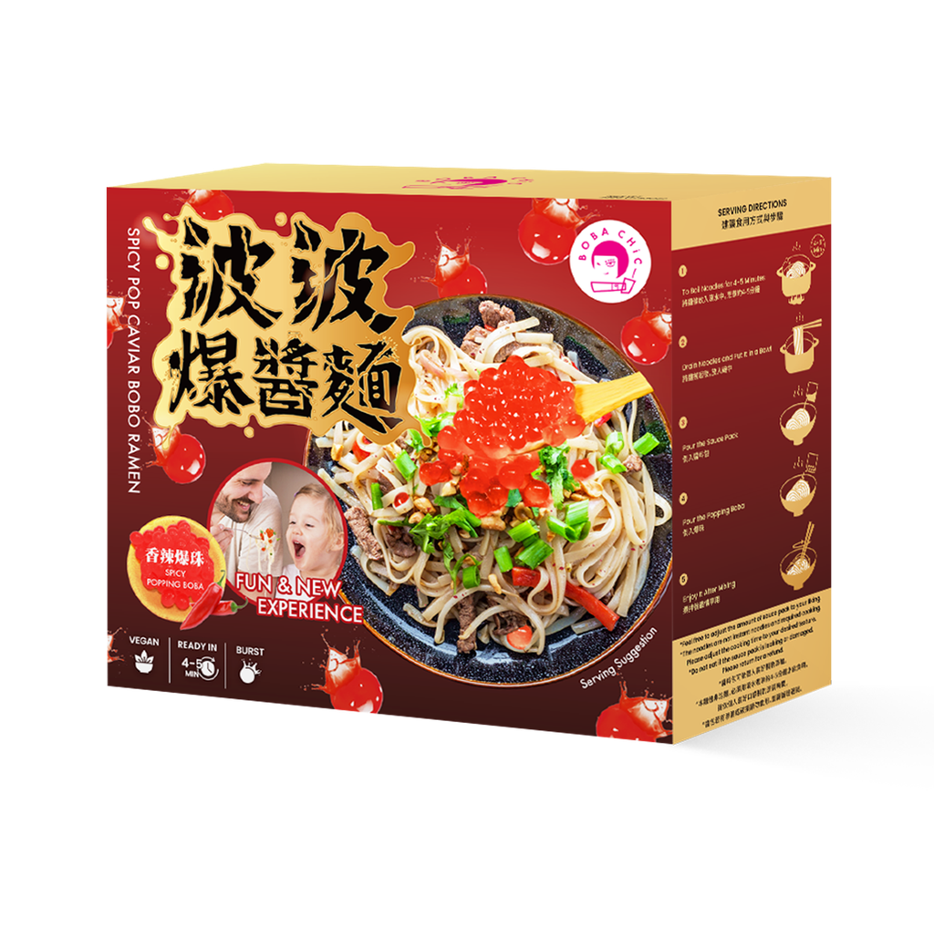 Spicy Pop Caviar Bobo Ramen 波波爆醬麵-香辣爆珠 – Combo Market