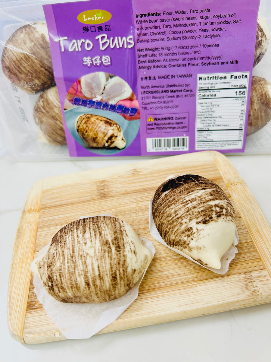 Lecker Taro Buns 10pcs/500g/pk 樂口 芋仔包 10入/500g – Combo Market